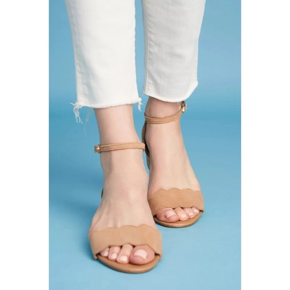 Sam Edelman | Shoes | Sam Edelman Inara Scalloped Edge Suede Block Heel ...